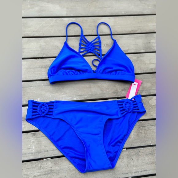 Xhilaration | Swim | Target Xhilaration Blue Bikini Large Triangle Top ...